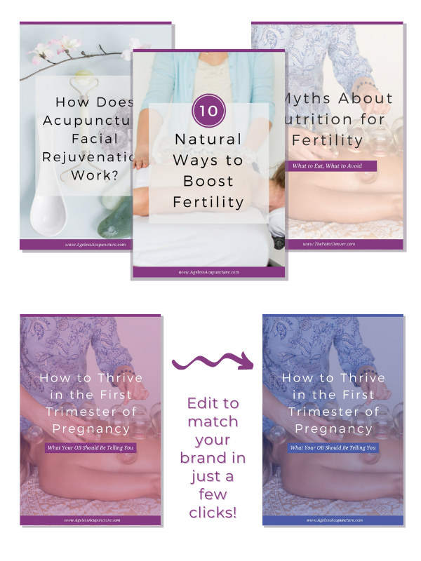 Edit templates to match your acupuncture brand in a few clicks! (1 ...
